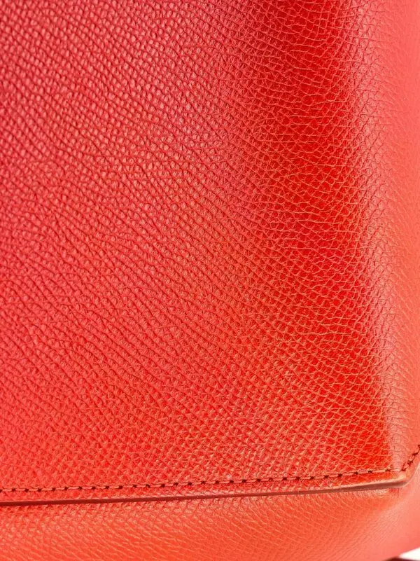 Celine Belt Bag Textured Leather Micro Satchel - Red