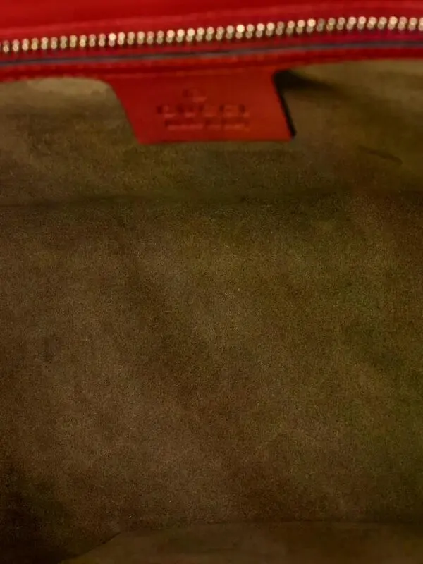 Gucci Padlock Gg Coated Canvas And Leather Medium Shoulder Bag