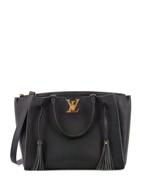 LOUIS VUITTON Lockme Leather Satchel Handbag