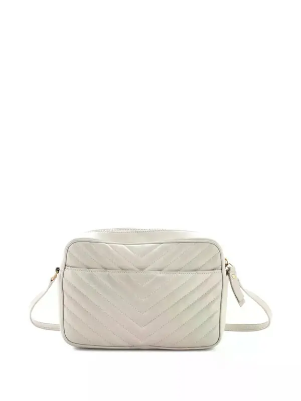 Saint Laurent Lou Camera Small Crossbody Bag Matelasse Chevron Leather - Black