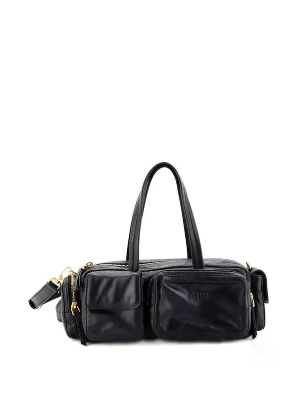 Miu Miu Multi Pocket Leather Shoulder Bag
