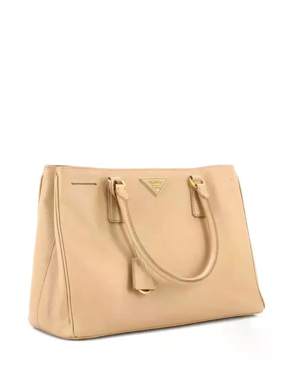 Prada Gardener's Saffiano Leather Medium Tote Bag - Neutrals