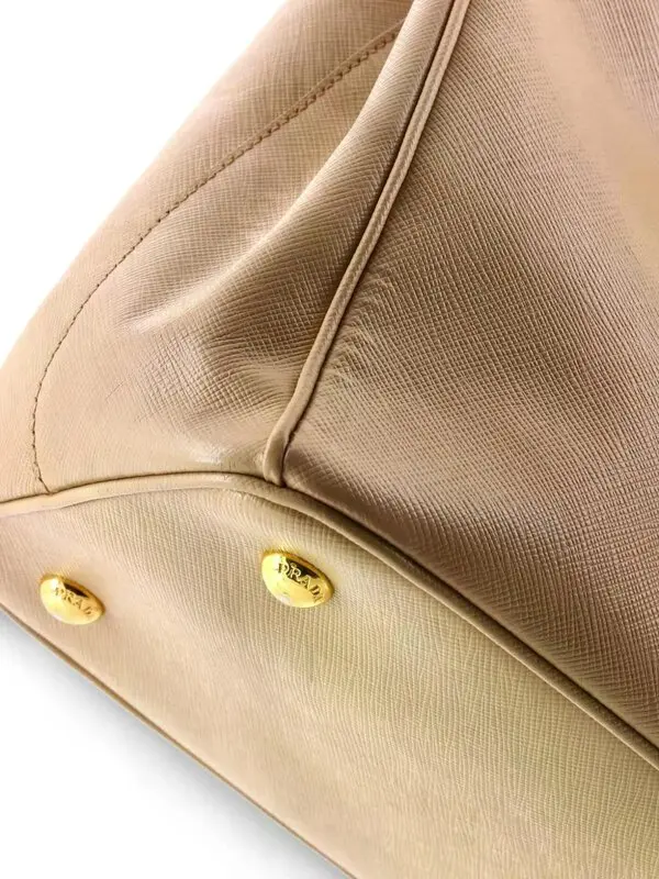 Prada Gardener's Saffiano Leather Medium Tote Bag - Neutrals