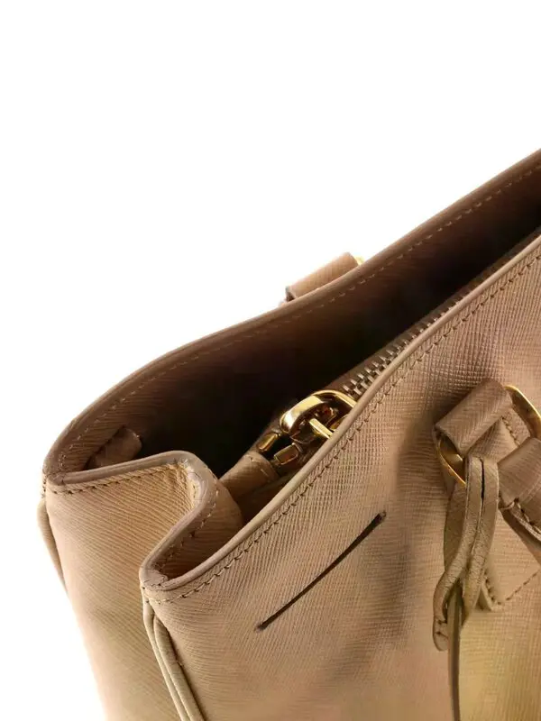Prada Gardener's Saffiano Leather Medium Tote Bag - Neutrals