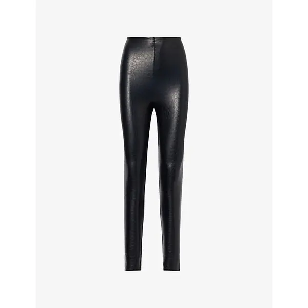 Commando Animal-print Faux Leather Leggings