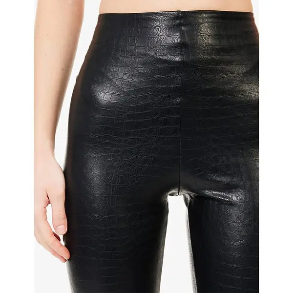Commando Animal-print Faux Leather Leggings