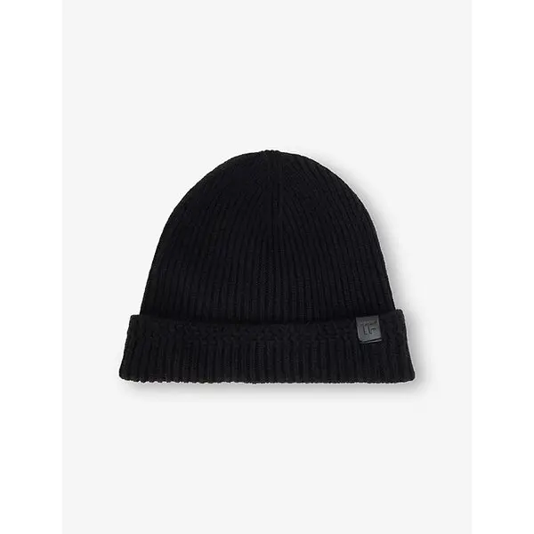 TOM FORD Ribbed Cashmere Beanie - Black