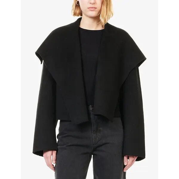 Dissh Cropped Wool-blend Coat