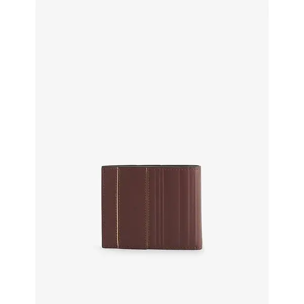 Paul Smith Stripe Compact Leather Billfold Wallet