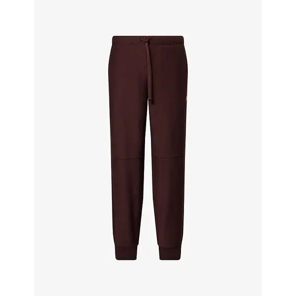 Carhartt Work In Progress American Script Tapered-leg Cotton-blend Jogging Bottoms - Palisander