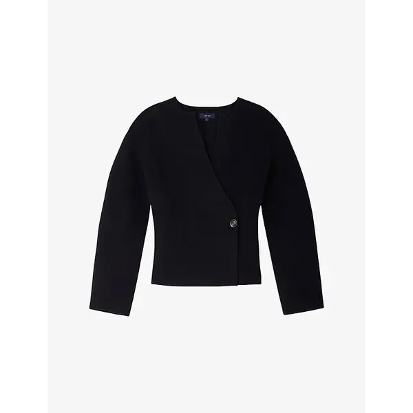 Soeur Dream V-neck Wool-blend Jacket