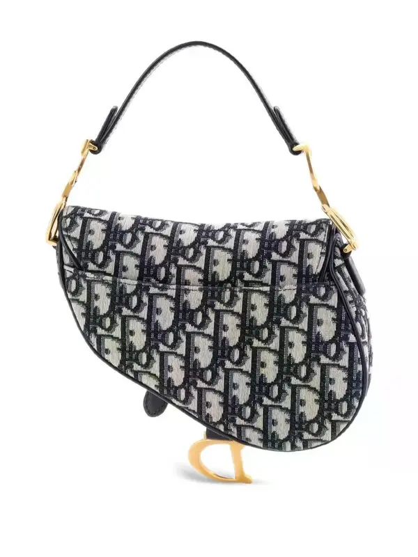Dior Saddle Handbag Oblique Canvas Mini Shoulder Bag - Blue