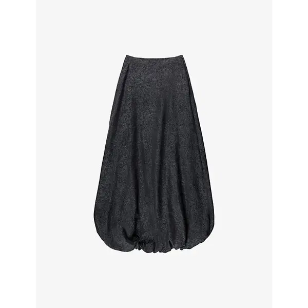 RO&ZO Puffball Woven Maxi Skirt