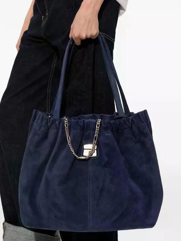 Marc Jacobs Cristina Suede Tote Bag - Blue