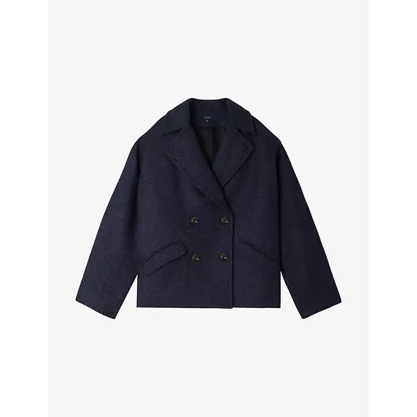 Soeur Constant Double-breasted Wool-blend Coat