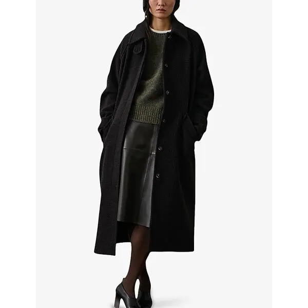 Soeur Berlin Checked Wool Coat