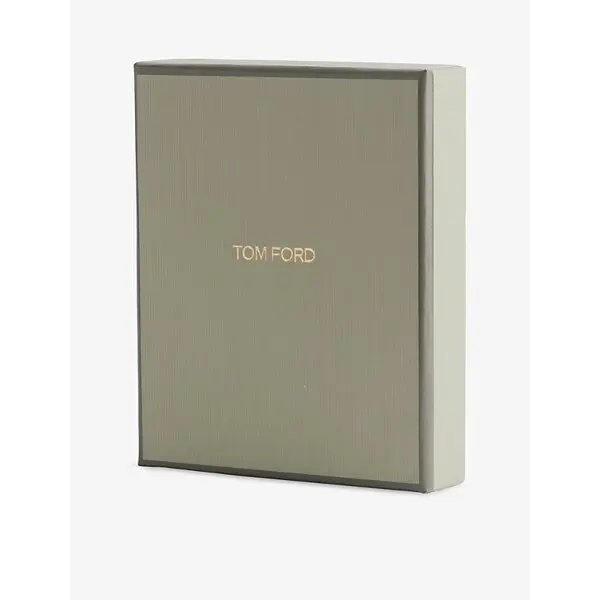 TOM FORD T Line Leather Money Clip Wallet - Black