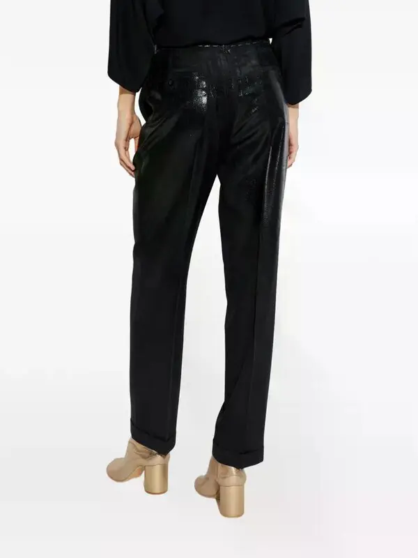 MAISON MARGIELA Glazed-effect Trousers