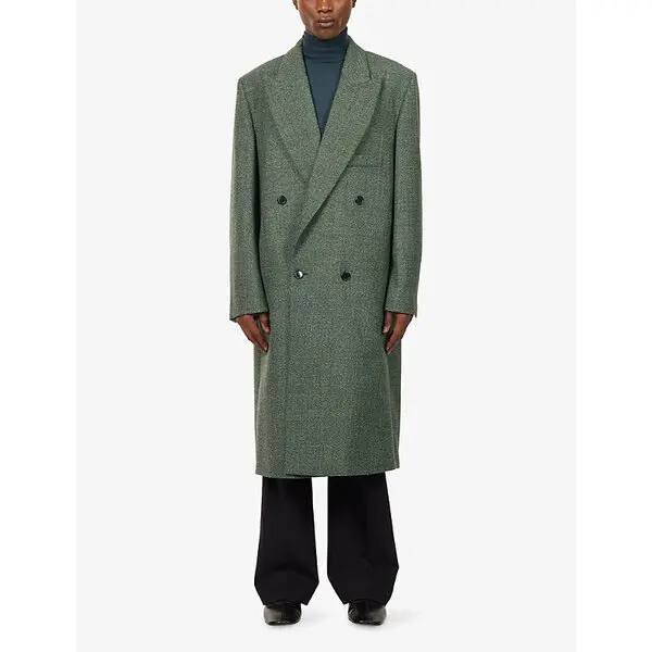 JW Anderson Peak-lapel Double-breasted Wool Coat