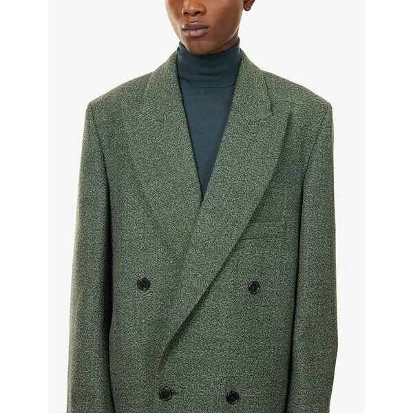 JW Anderson Peak-lapel Double-breasted Wool Coat