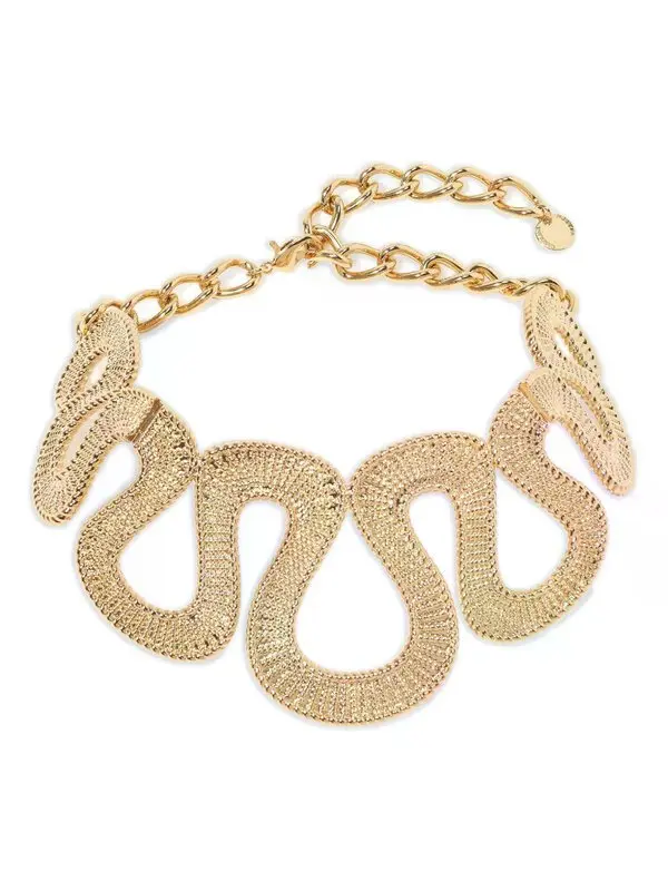 Carolina Herrera Wave Necklace - Gold