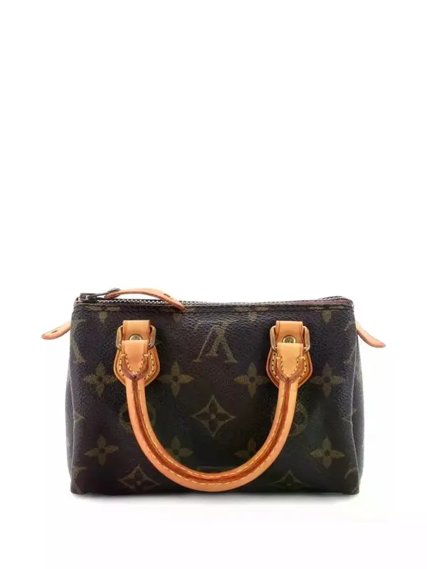 LOUIS VUITTON Speedy Mini Hl Handbag Monogram Canvas Satchel