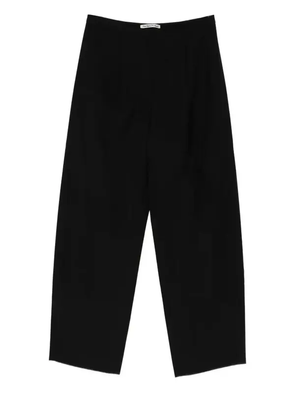 OPEN YY Volume Tuck Trousers - Black
