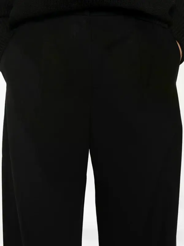 OPEN YY Volume Tuck Trousers - Black