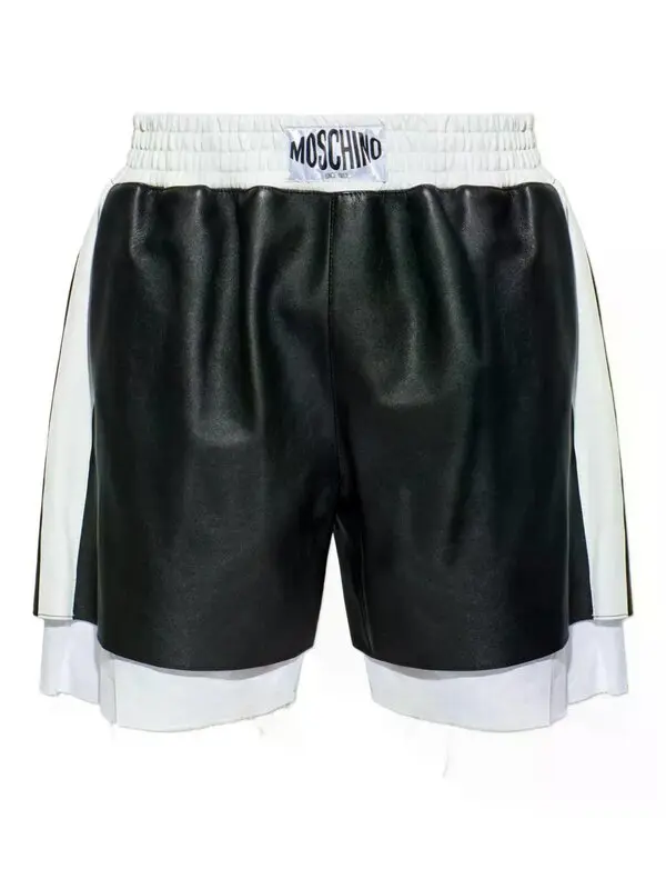 Moschino Leather Shorts