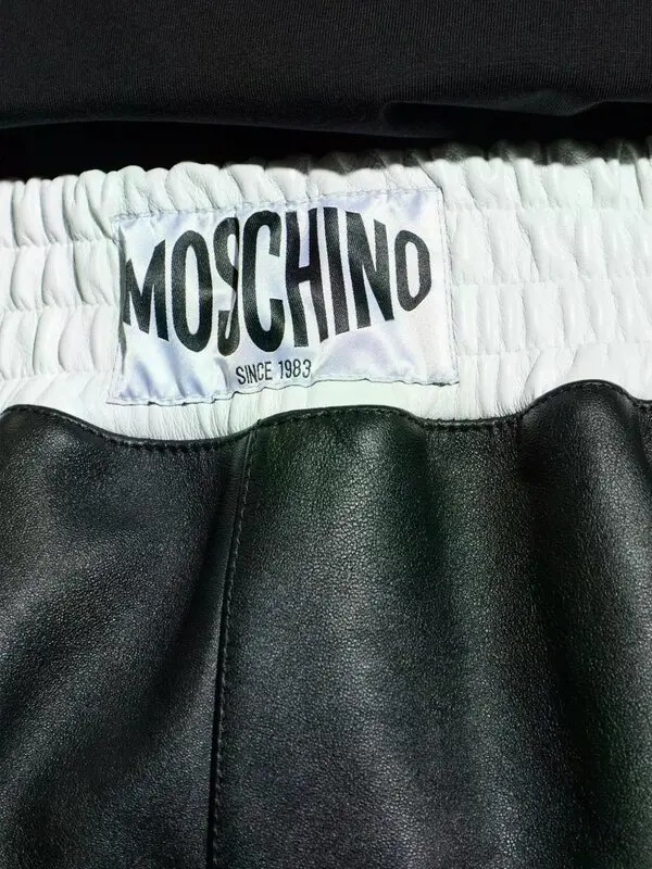 Moschino Leather Shorts