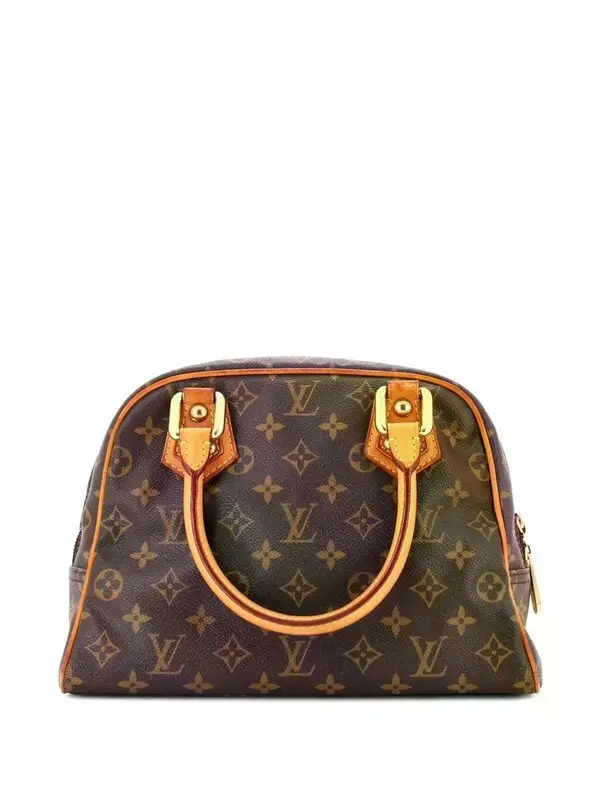 LOUIS VUITTON Manhattan Handbag Monogram Canvas Pm Satchel