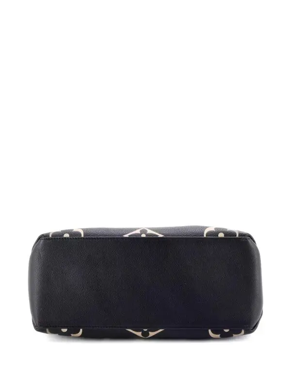 LOUIS VUITTON Petit Palais Handbag Bicolor Monogram Empreinte Giant Satchel - Black