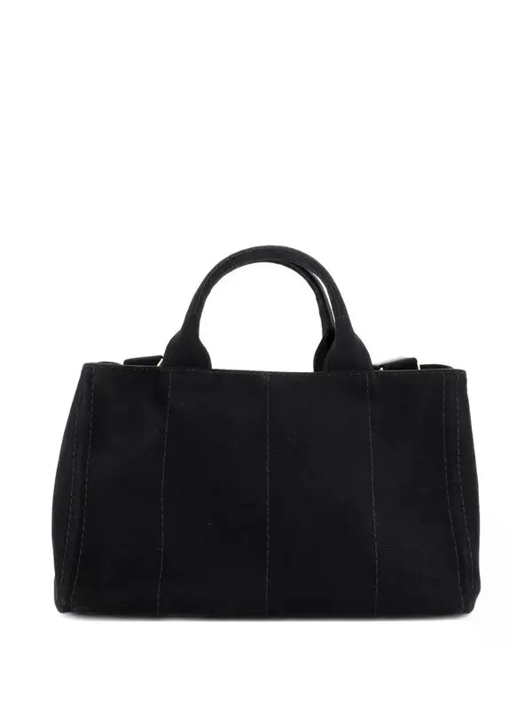 Prada Canapa Convertible Canvas Medium Tote Bag