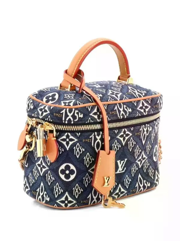 LOUIS VUITTON Vanity Handbag Limited Edition Since 1854 Monogram Jacquard Pm Satchel