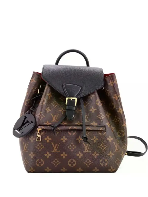LOUIS VUITTON Montsouris Pm Backpack Monogram Canvas And Leather - Brown