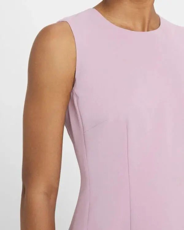 Lafayette 148 New York Harpson Finesse Crepe Sheath Dress - Lavender