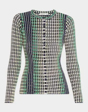 Simkhai Mabel Openwork Cardigan