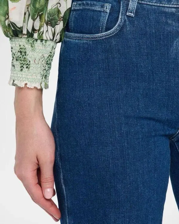 L & APOS;AGENCE Clayton High-rise Wide-leg Jeans