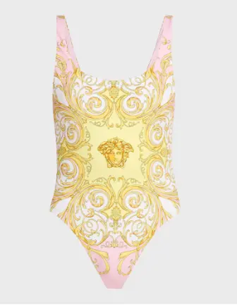 Versace Medusa Low-back One-piece Swimsuit - 5y590-pale