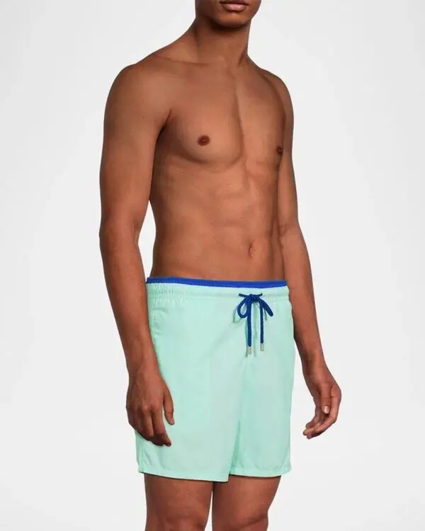 Vilebrequin Les Unis Bicolor Swim Trunks - Bluestn Co