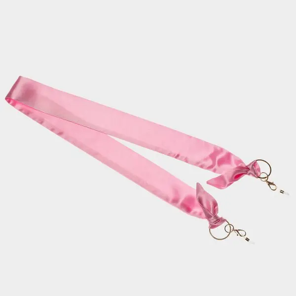 Le Specs Y2k Scarf Chain - Pastel Pink