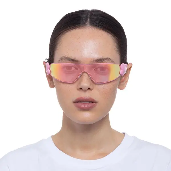 Le Specs Temptress Visor Sunglasses - Pink