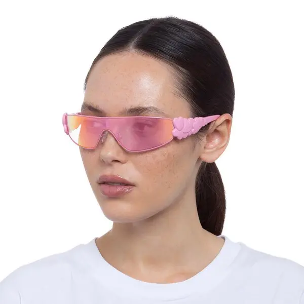 Le Specs Temptress Visor Sunglasses - Pink