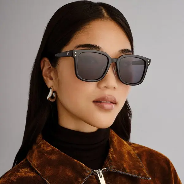 Le Specs Le Domino Square Sunglasses