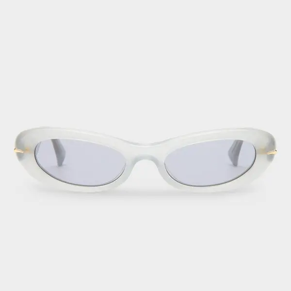 Le Specs Numero Uno Oval Sunglasses - Mist