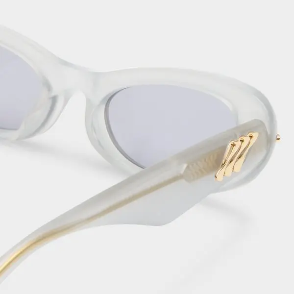 Le Specs Numero Uno Oval Sunglasses - Mist
