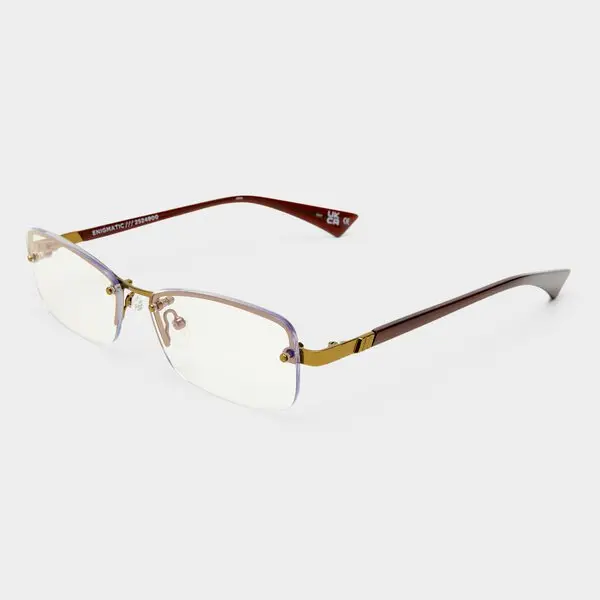 Le Specs Enigmatic Half Rim Sunglasses