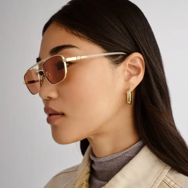 Le Specs Le Mimi Aviator Sunglasses - Gold