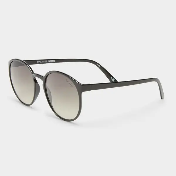 Le Specs Swizzle Round Sunglasses - Black
