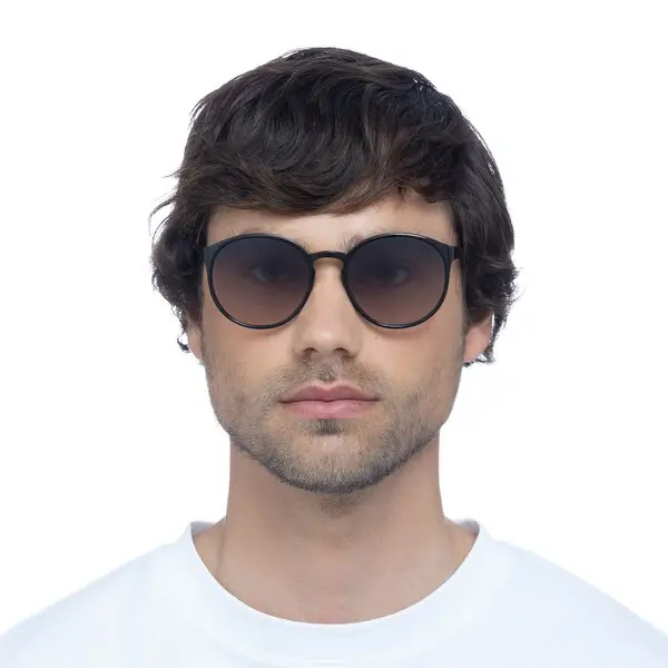Le Specs Swizzle Round Sunglasses - Black